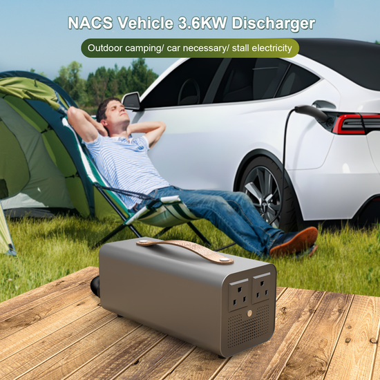 Tesla V2L Discharger with 5-15 Socket Model 3/Y | EVCONN
